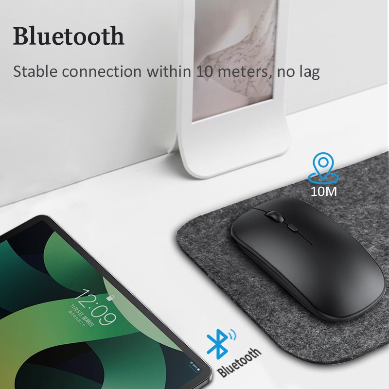 Bluetooth Mouse Tablet Notebook Office Dual Battery Bluetooth Mouse ...